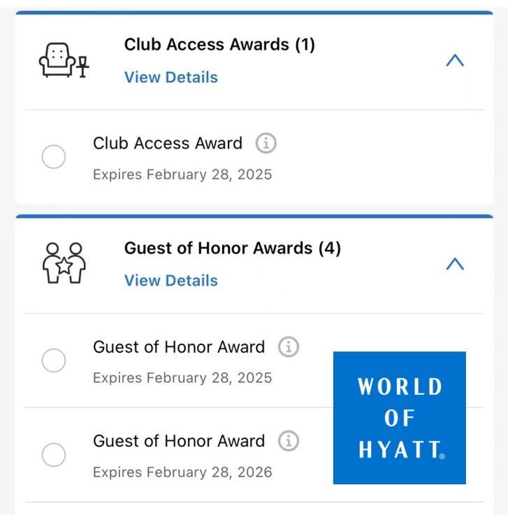 Hyatt Hotel Voucher Award Certificate Gifts Milestone Globalist Free ...