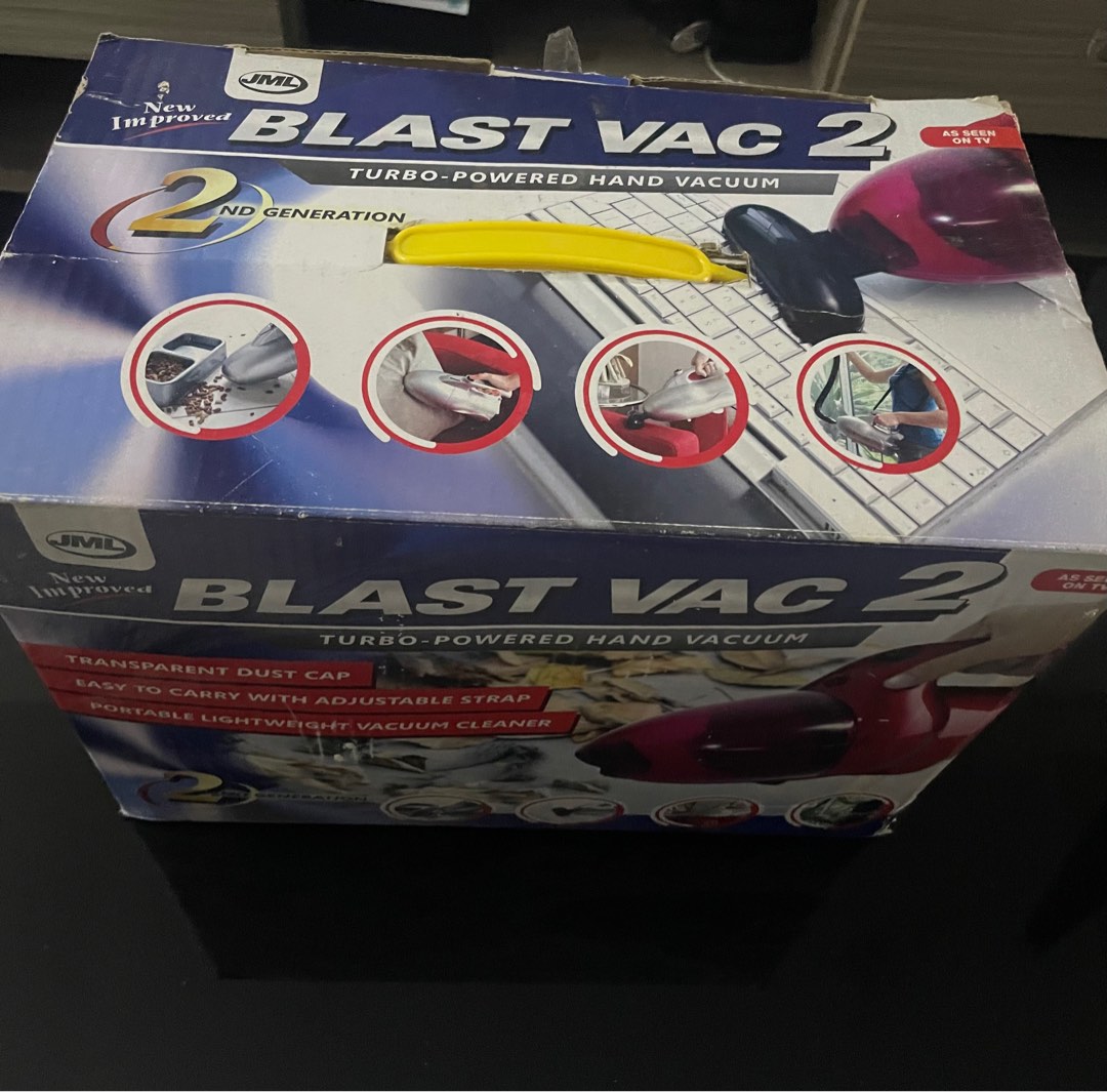 JML Blast Vac2 Turbo Hand Powered Vacuum, TV & Home Appliances, Vacuum ...
