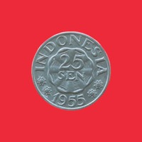Koin Indonesia 25 Sen 1955, Antik, Lainnya di Carousell