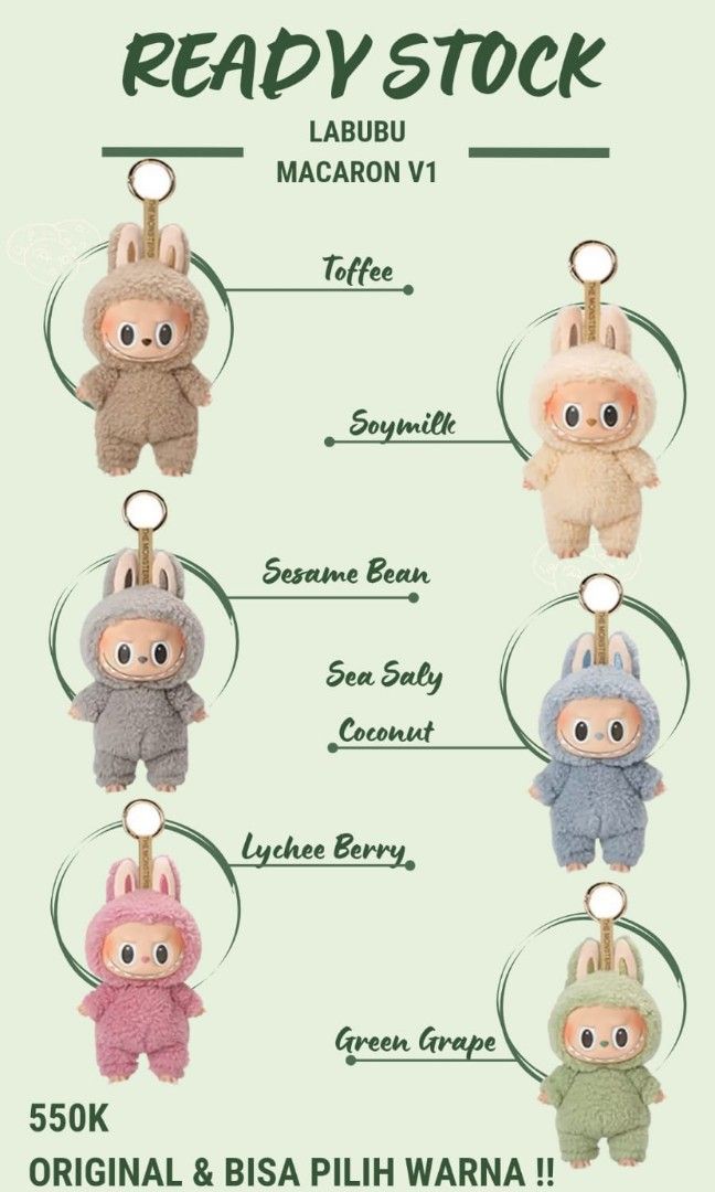 Labubu Crying Again Powerpuff Girls, Fesyen Wanita, Aksesoris di Carousell