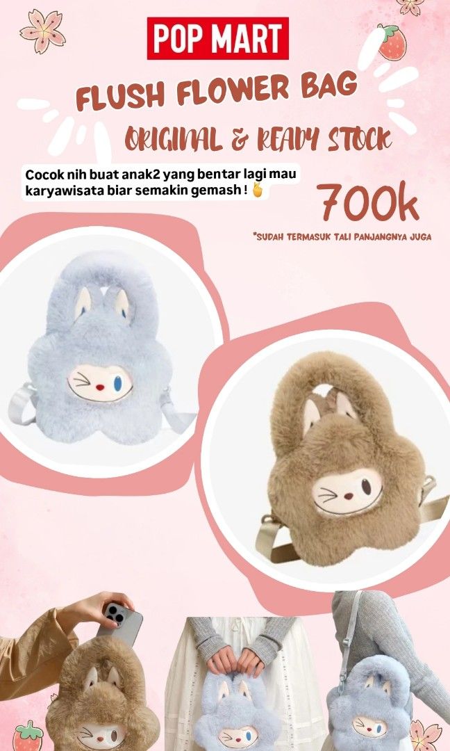 Labubu Crying Again Powerpuff Girls, Fesyen Wanita, Aksesoris di Carousell