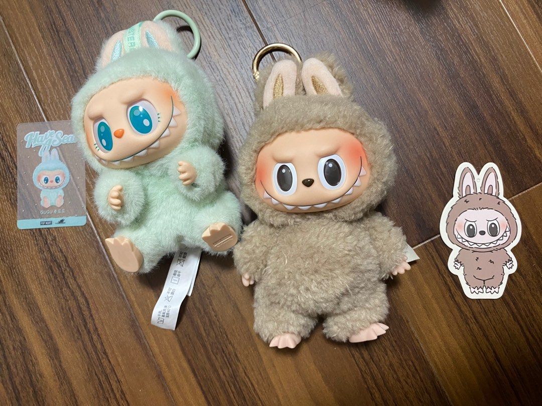 Labubu Popmart authentic macaron vinyl keychain soft toys Japan import ...