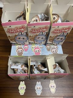 Authentic Popmart Labubu Macaron in Grey, Hobbies & Toys, Collectibles ...