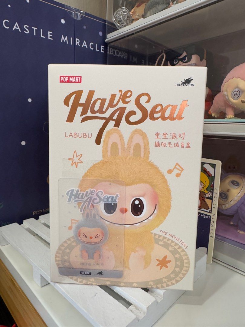 [on hand] Labubu v2 have a seat - hehe and sisi, Hobbies & Toys, Toys ...