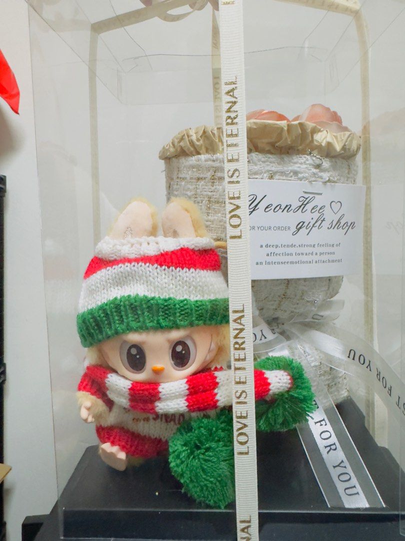 Labubu v2 with soap flower ( authentic labubu), Hobbies & Toys, Toys ...