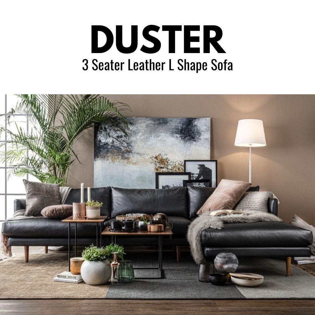#lastunit Duster 3 Seater L Shape Sofa with Goose Feather Insert ...