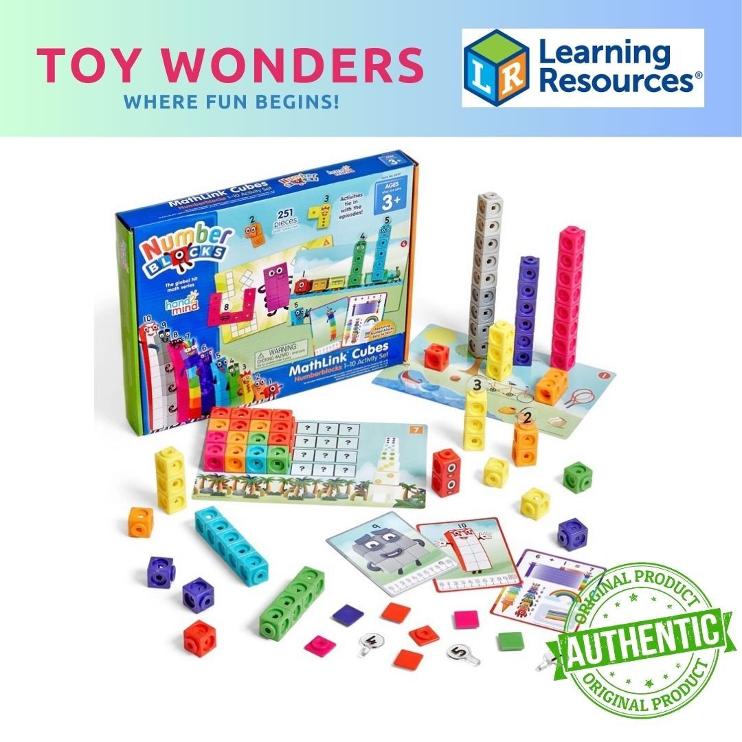 Learning Resources Numberblocks MathLink Cubes 1-10 Activity Set by ...