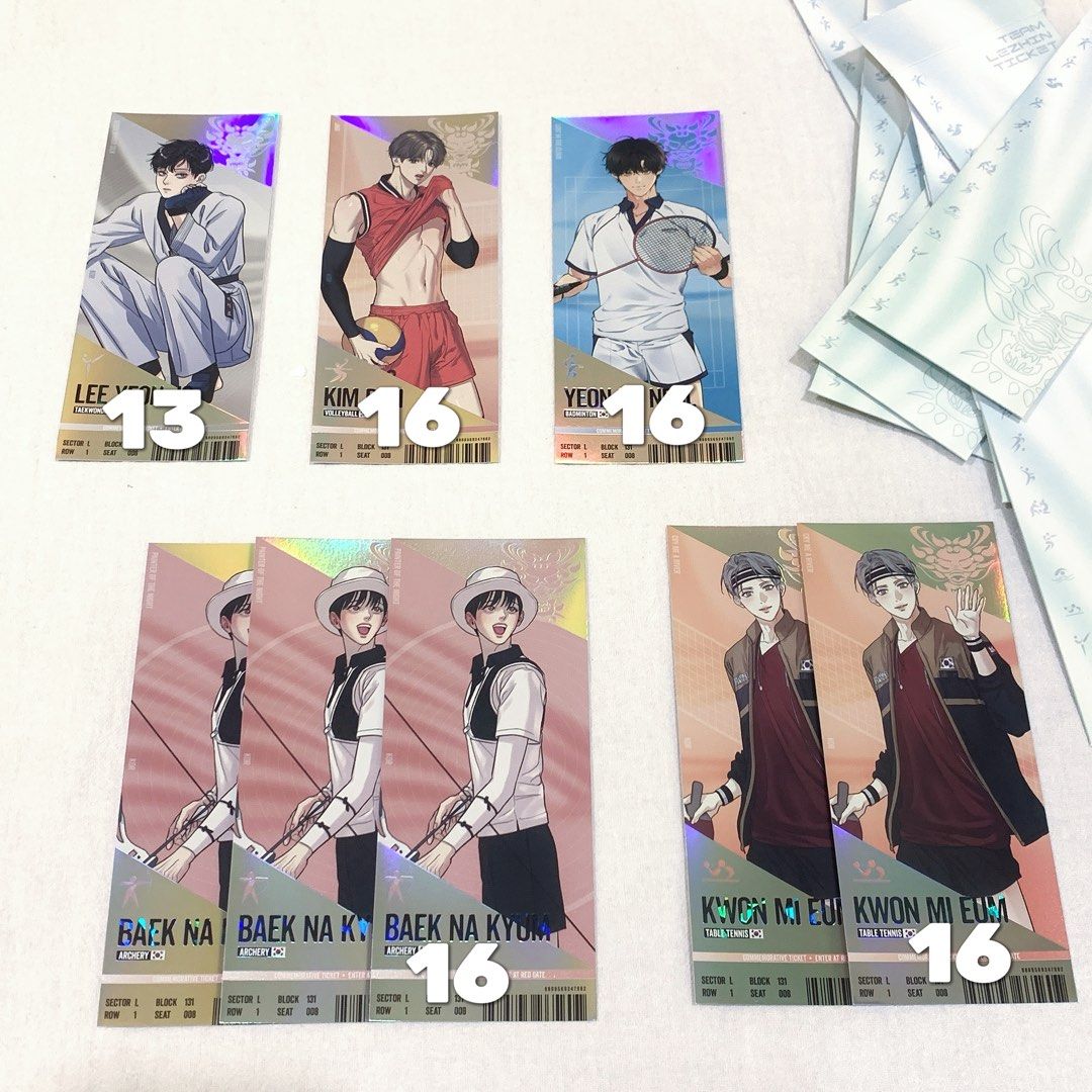 LEZHIN RANDOM LAZER TICKET, Hobbies & Toys, Collectibles & Memorabilia ...