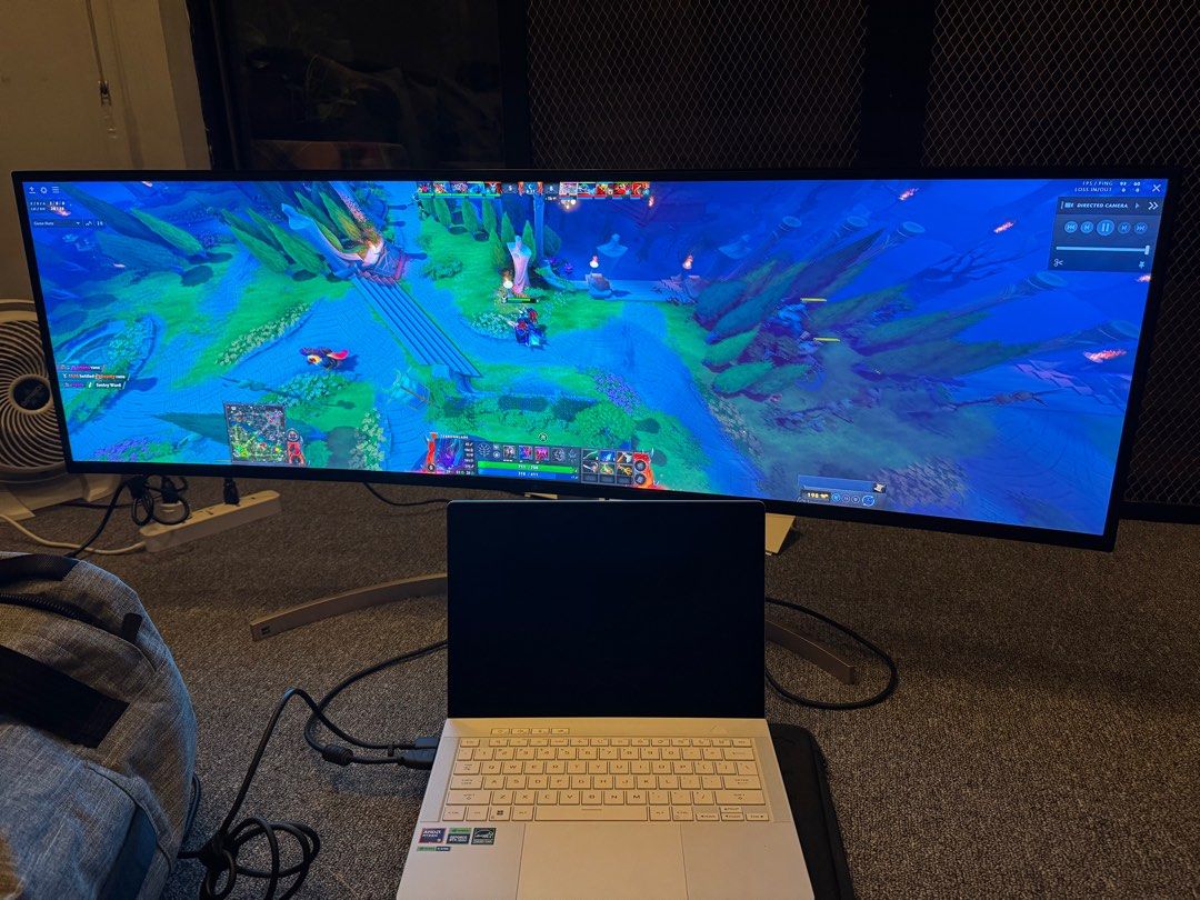 LG 49WL95C-W 49 Inch 32:9 UltraWide Dual QHD IPS Curved LED Monitor ...