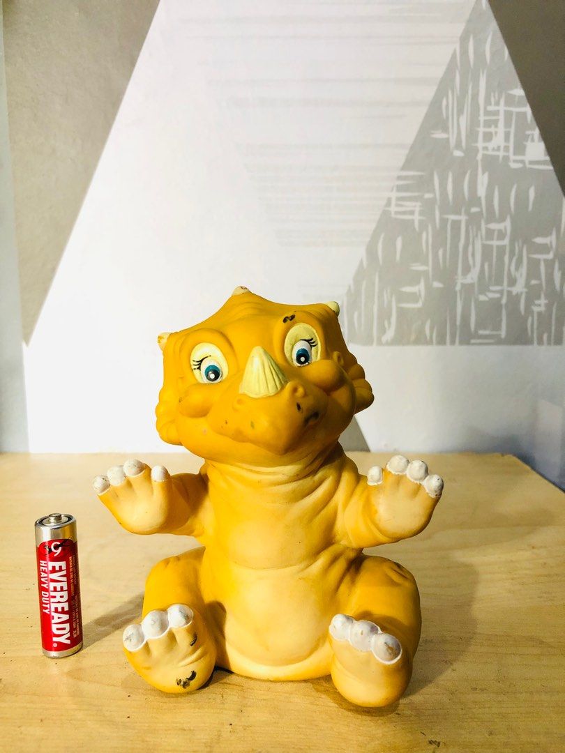 Mainan The Land Before Time Hand Puppets Vintage 1988 Set 3 Dinosaurs ...
