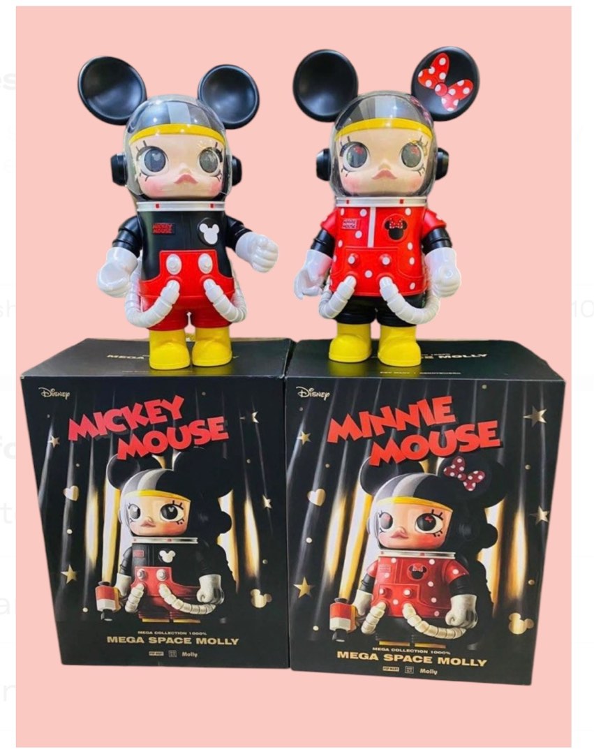 Mega Space Molly Mickey Mouse & Minnie Mouse 400% SET, Hobbies & Toys ...