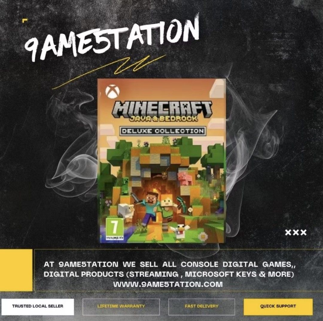 Minecraft Java & Bedrock Deluxe collection, Video Gaming, Video Games ...