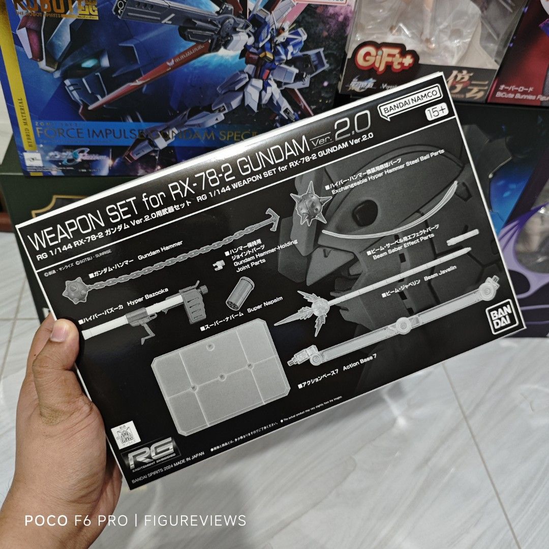 Mobile Suit Gundam - RX-78-2 Gundam - RG - Ver.2.0 Weapon Set - 1/144 (Bandai Spirits), Hobbies ...