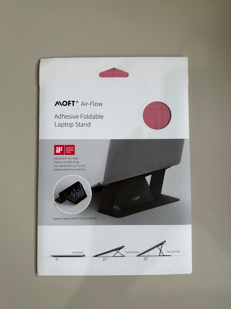 MOFT Air-Flow Foldable Laptop Stand - Rose Gold, Computers & Tech, Parts & Accessories, Laptop ...