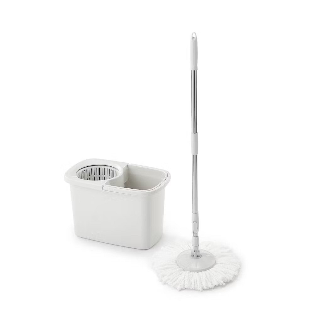 MUJI Mop Bucket Set + Add Heavy Duty Mop + Extra Mop Replacement ...