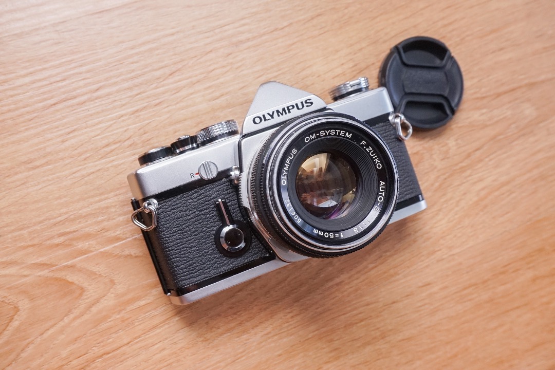Olympus OM-1 + Zuiko 50mm f1.8 SLR film camera set ( Serviced / Restored ), Photography, Cameras ...
