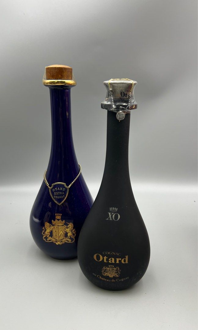 舊酒。Otard Extra 藍瓷+ XO 500ml, 嘢食 & 嘢飲, 酒精飲料 - Carousell