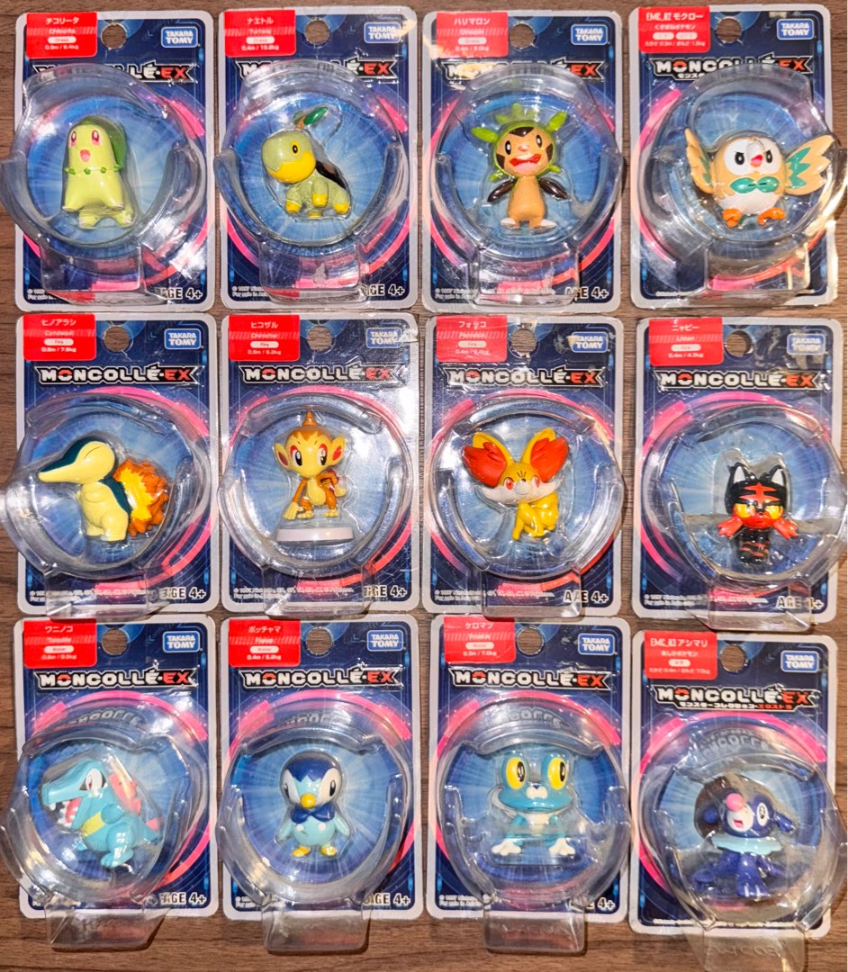 Pokemon Figures (Starters - Metacolle Ex, Takara Tomy), Hobbies & Toys ...