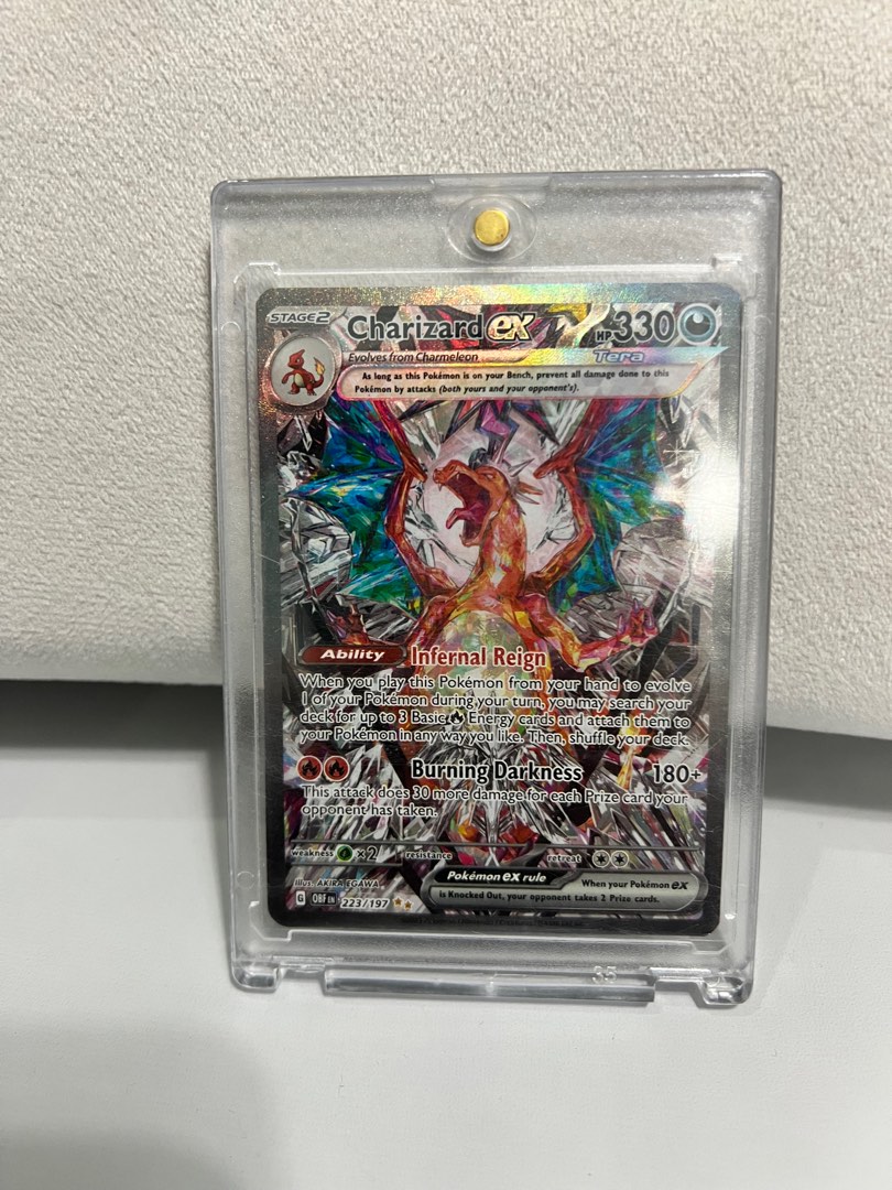 Pokemon TCG charizard ex Obsidian Flame, Hobbies & Toys, Collectibles ...