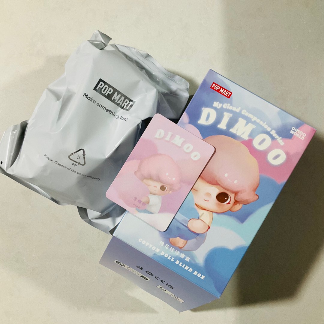POPMART Dimoo Cloud Companion Cotton Doll - Pink, Hobbies & Toys, Toys ...