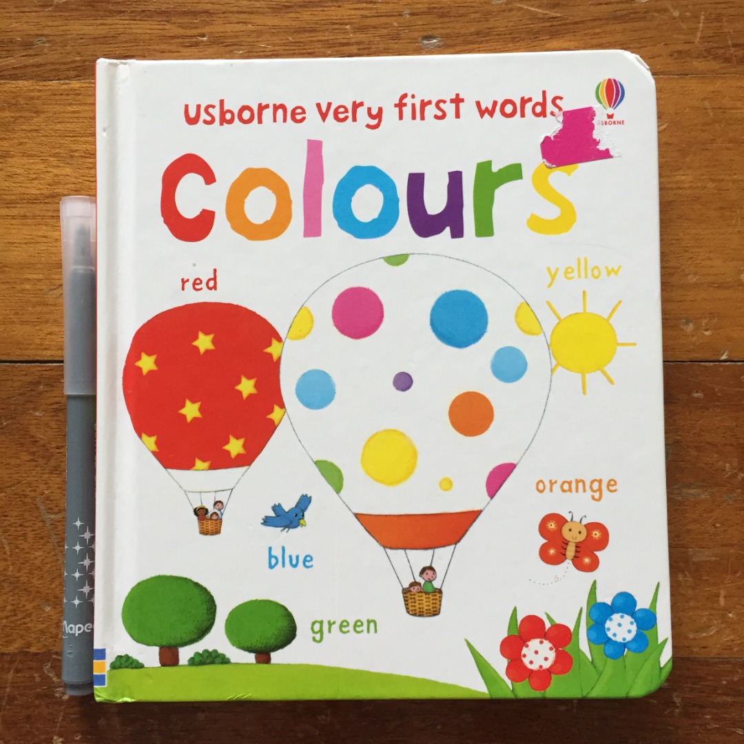 Preloved Book: Usborne Very First Words - Colours, Hobbies & Toys ...