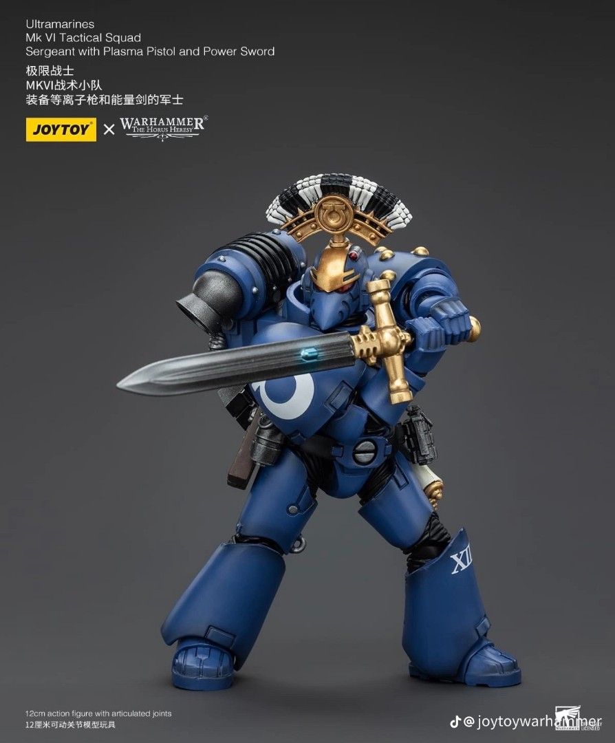(Ready Stock)Ultramarines MkVI Tactical squad Sargeant with plasma ...