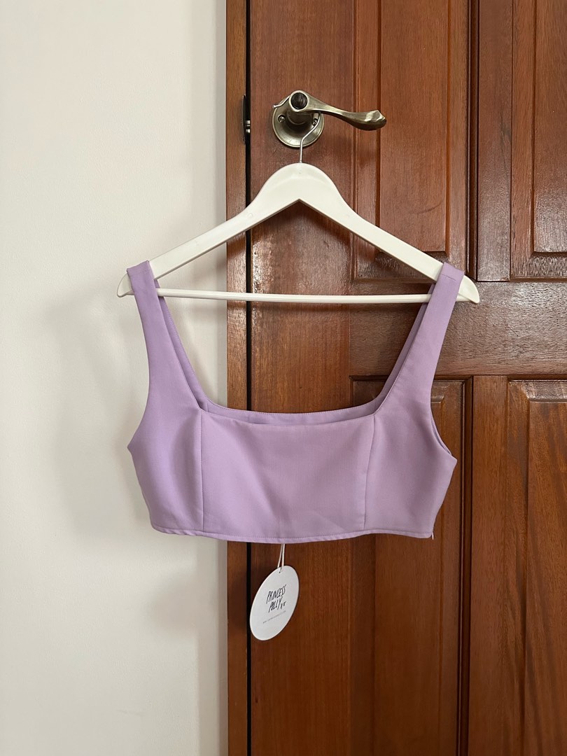 Princess Polly Micro Crop Top, Women's Fashion, Tops, Sleeveless on ...