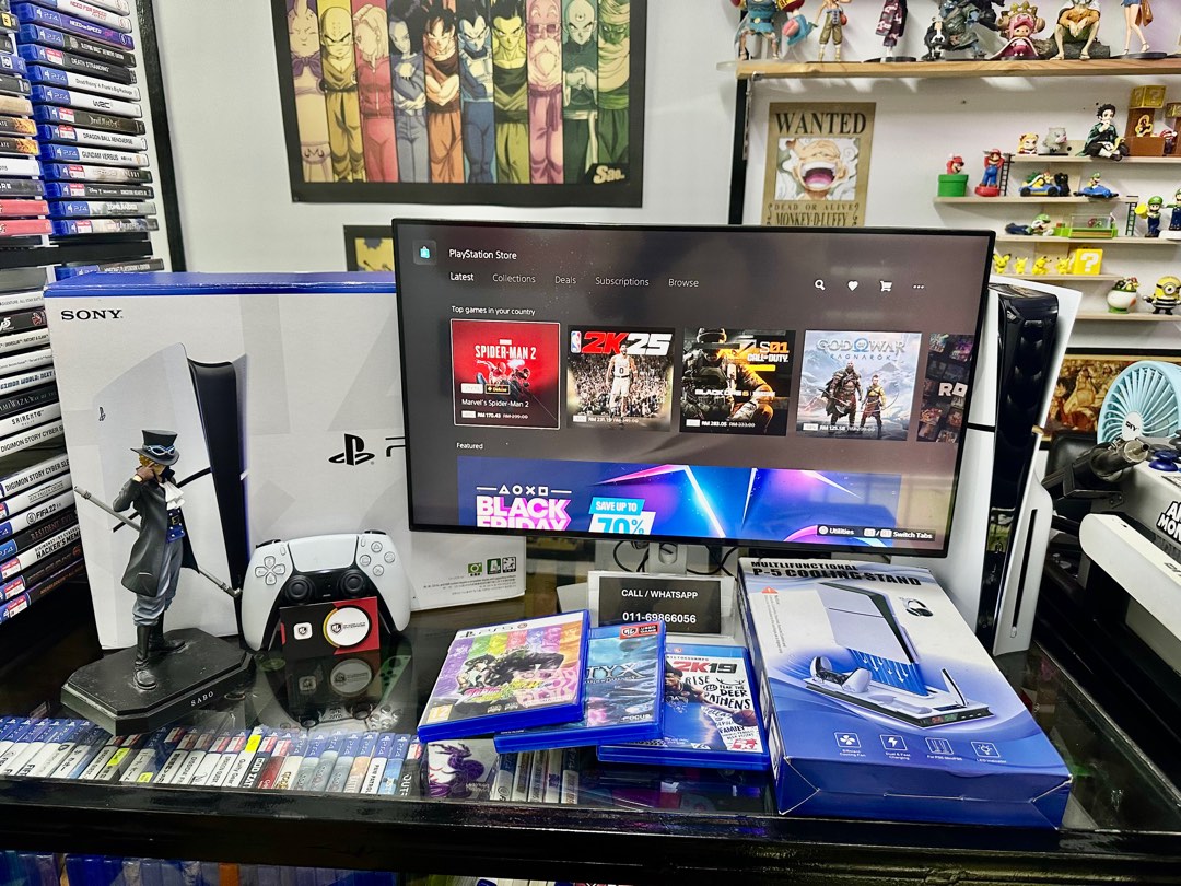 Ps5 slim disc under warranty +24 inch dell monitor, Video Gaming, Video ...