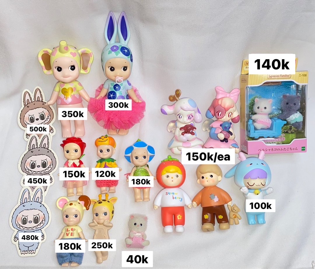 READY ORI Sonny angel, sylvanian, kimmy & miki, aamy, labubu, niihau ...