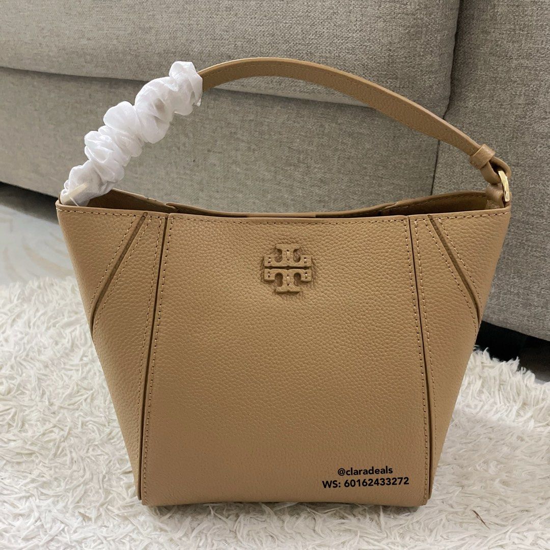 [READY STOCK] Authentic Tory Burch Mcgraw Bucket Bag Crossbody, Women's ...