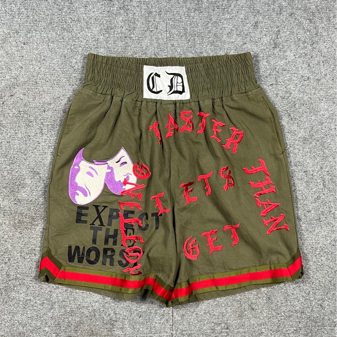 Readymade Japan comedy tragedy embroidered boxing shorts (authentic ...