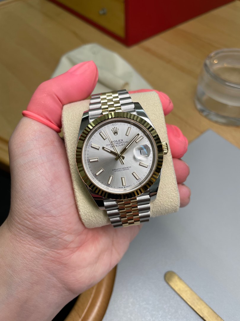 Rolex Datejust 41 Silver Dial New | Full set 2024, Luxury, Watches on ...