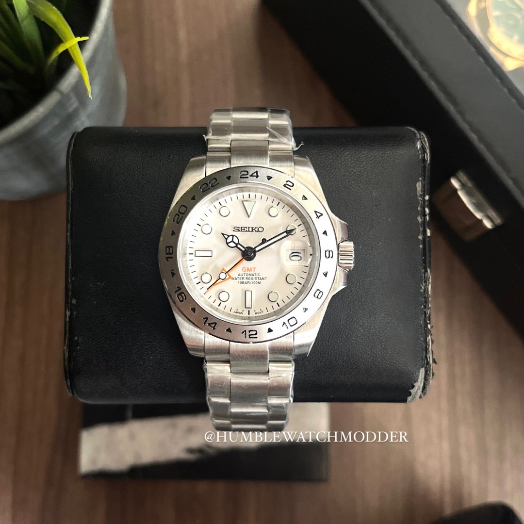 Seiko Polar Explorer GMT Mod, Men's Fashion, Watches & Accessories ...