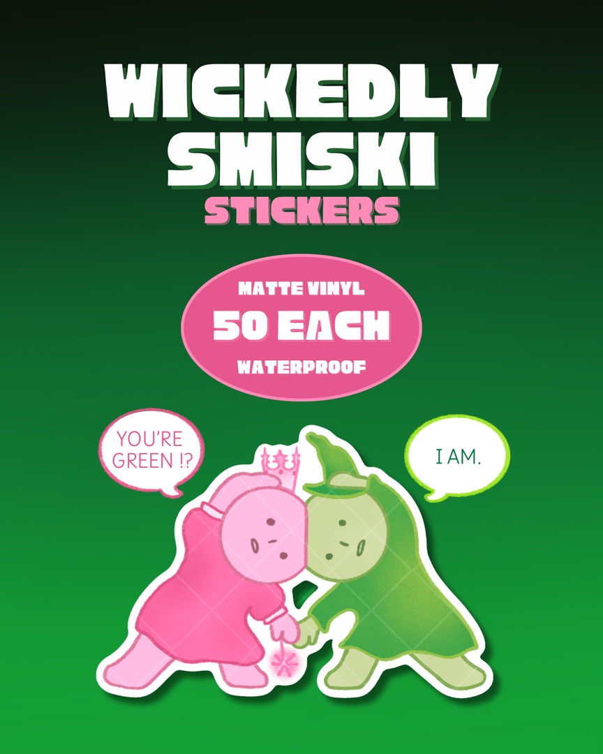 SMISKI WICKED STICKERS, Hobbies & Toys, Stationary & Craft, Art ...