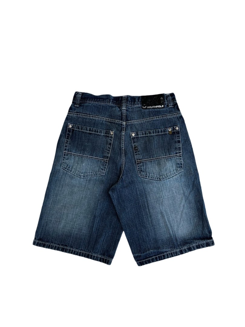 Southpole dark blue jorts, Women's Fashion, Bottoms, Shorts on Carousell