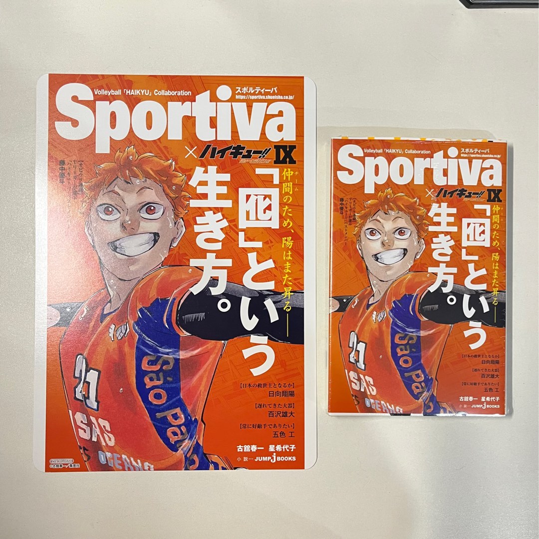 Sportiva Visual Board and Novel with ticket Shoyo, Hobbies & Toys ...