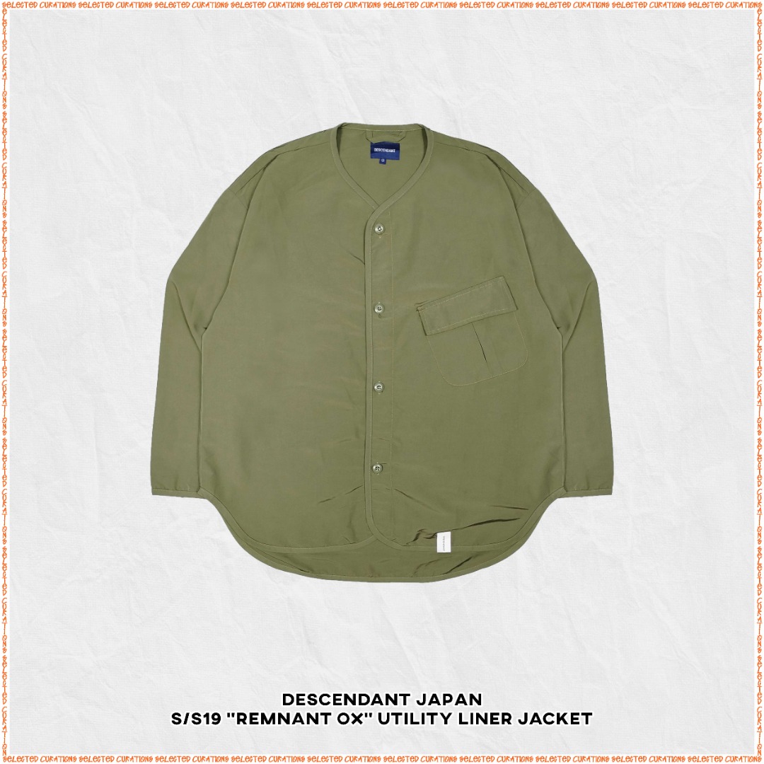 S/S19 DESCENDANT JAPAN "REMNANT OX" UTILITY LINER JACKET, Men's Fashion ...