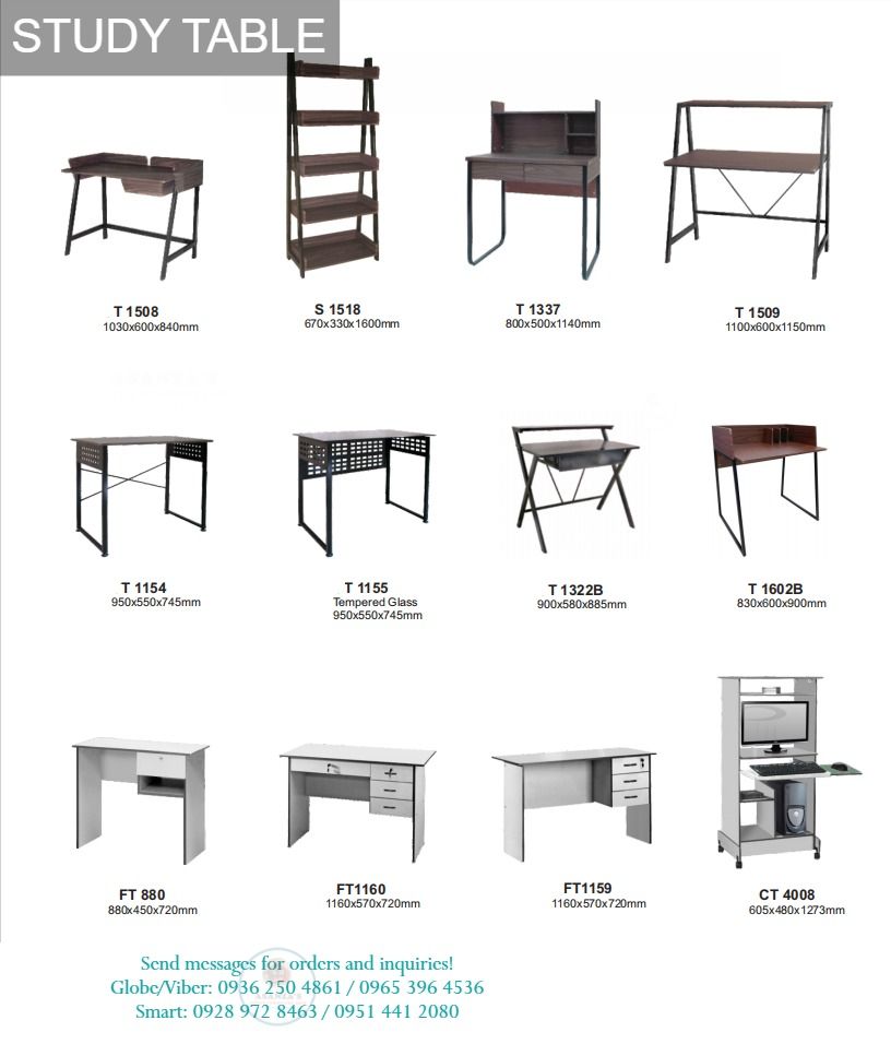 Study Table - Chairs - Filing Cabinet - Office Partition | Factory ...