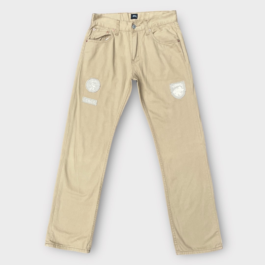 Stussy x Levi's - Lot SS505 Collab Patched Multilogo Pants, Men's ...