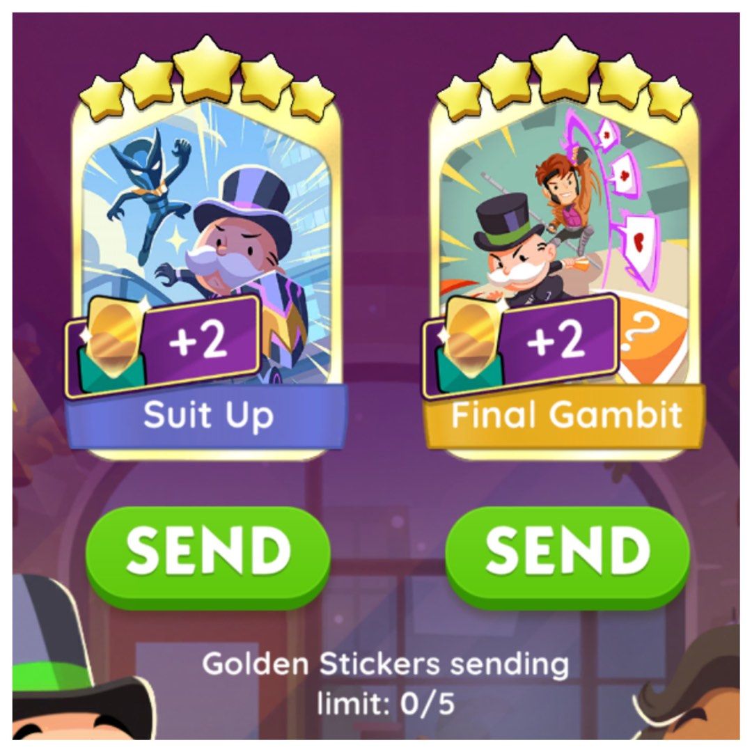 Suit Up Final Gambit Monopoly Gold Sticker, Video Gaming, Gaming Accessories, In-Game Products ...