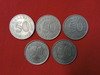 Duit Syiling /Coin Parlimen ~ AUNC 5 sen Duit Syiling Parlimen-Tahun ...