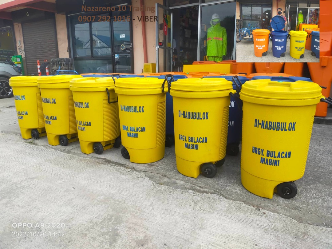 Trolling bin Trash bin w/wheels 680, Commercial & Industrial ...