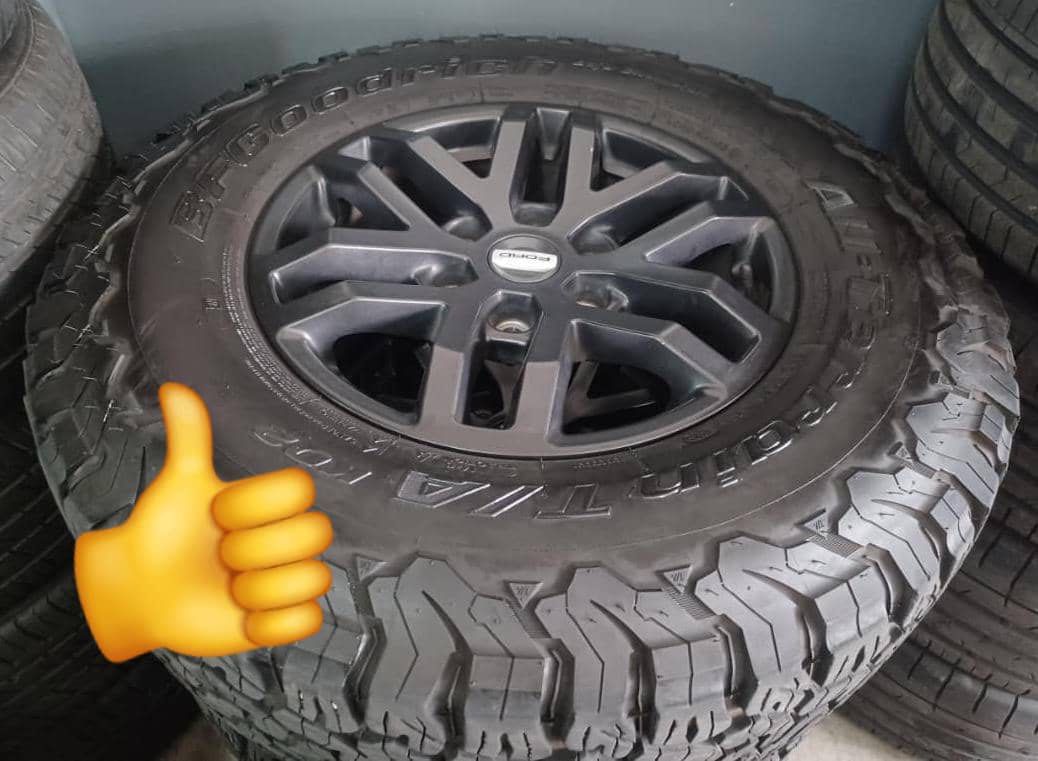 Used rim original ford ranger raptor & tyre goodrich 285/70/17 ...