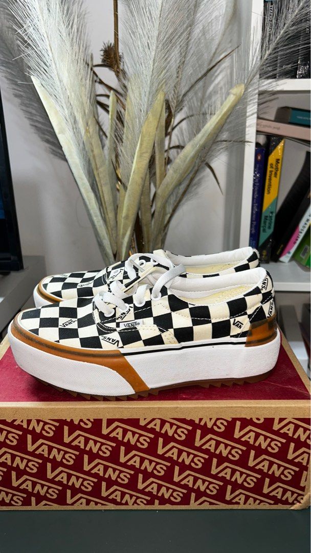 Vans Checkerboard (Era Stacked), Women's Fashion, Footwear, Sneakers on ...