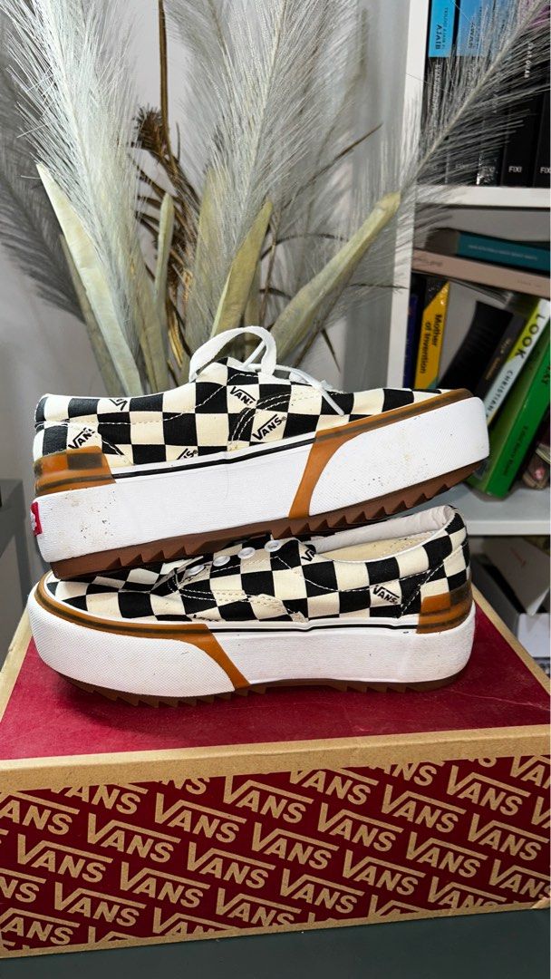 Vans Checkerboard (Era Stacked), Women's Fashion, Footwear, Sneakers on ...