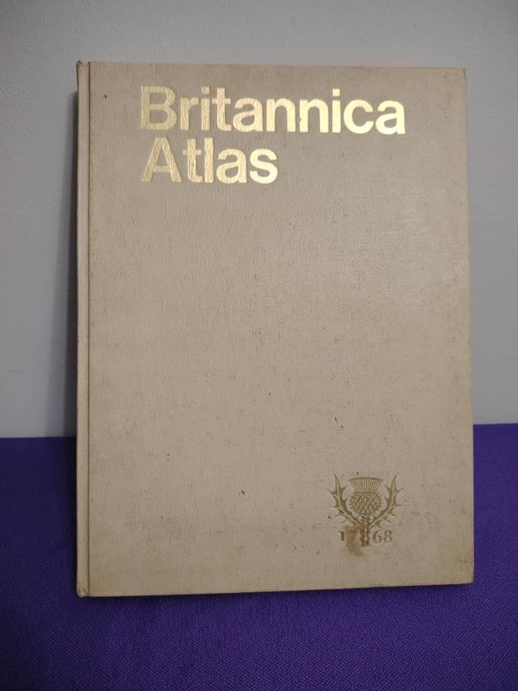 Vintage Encyclopedia Britannica Atlas 1974 Edition / 4 Language English ...