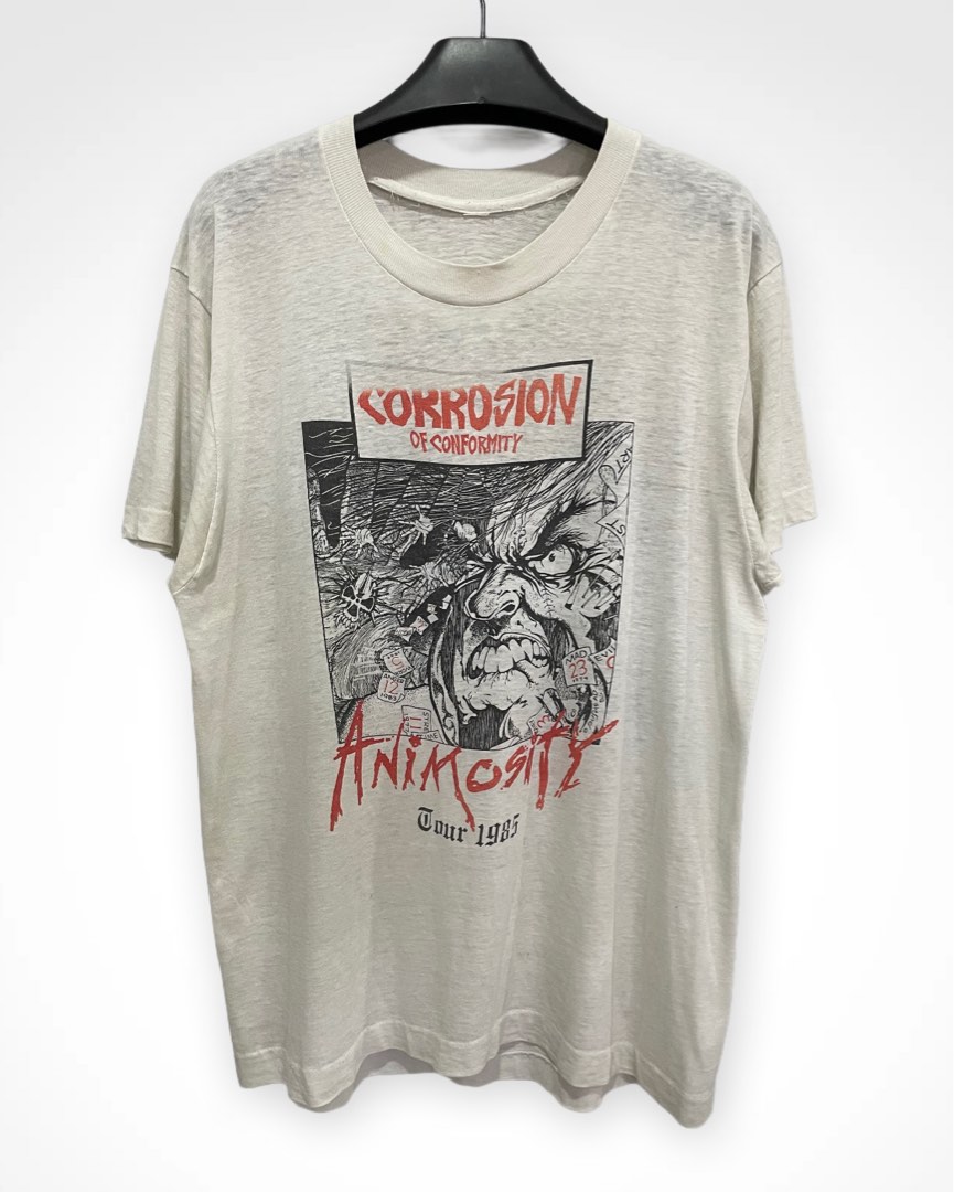 Vtg CORROSION OF CONFORMITY Band Animosity Tour Shirt 80s RARE !!!, Men ...