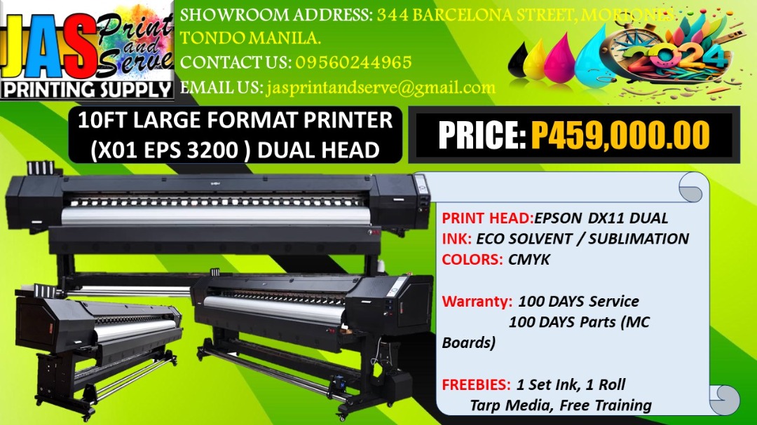 Warehouse Sale Brand New 10ft Tarpaulin Printer Machine Large Format ...