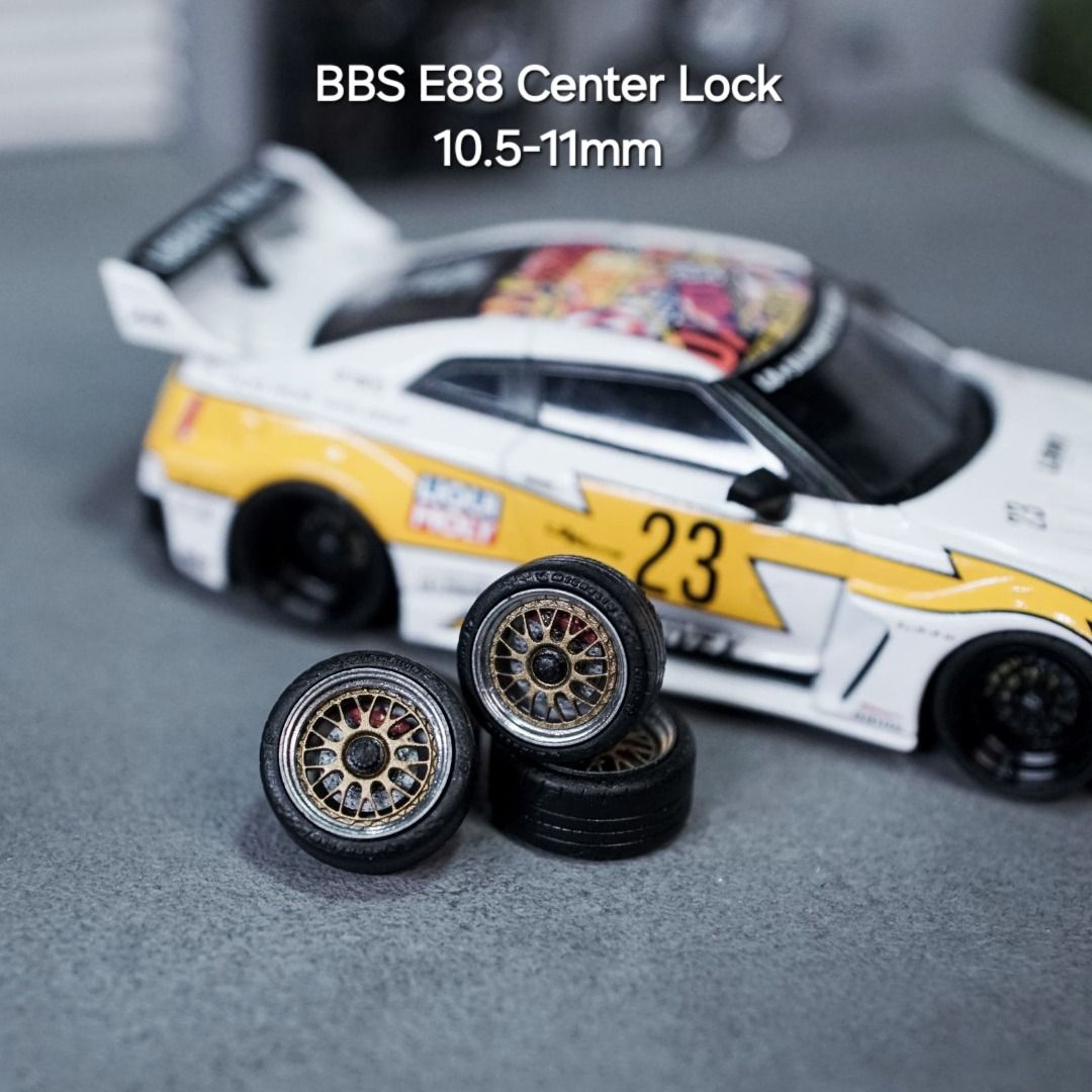 Wasserpig Wheels Porsche Bugati SUV HRE BSS Wheels Rim Resin 1/64 ...