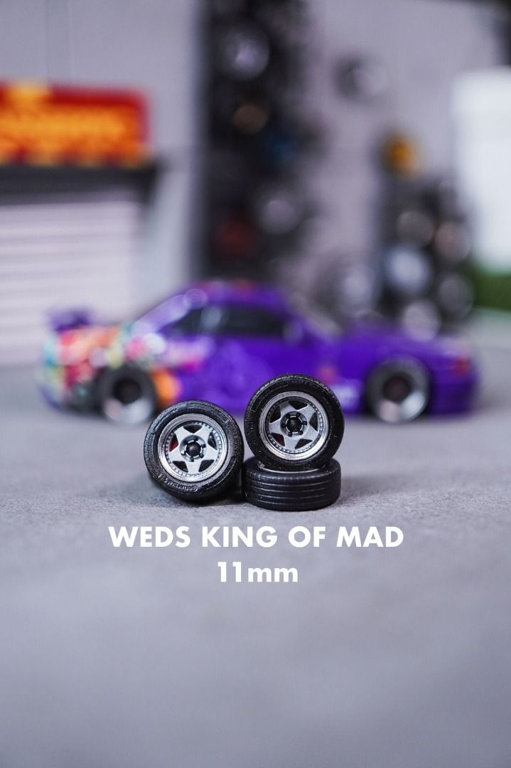 Wasserpig Wheels Porsche Bugati SUV HRE BSS Wheels Rim Resin 1/64 ...